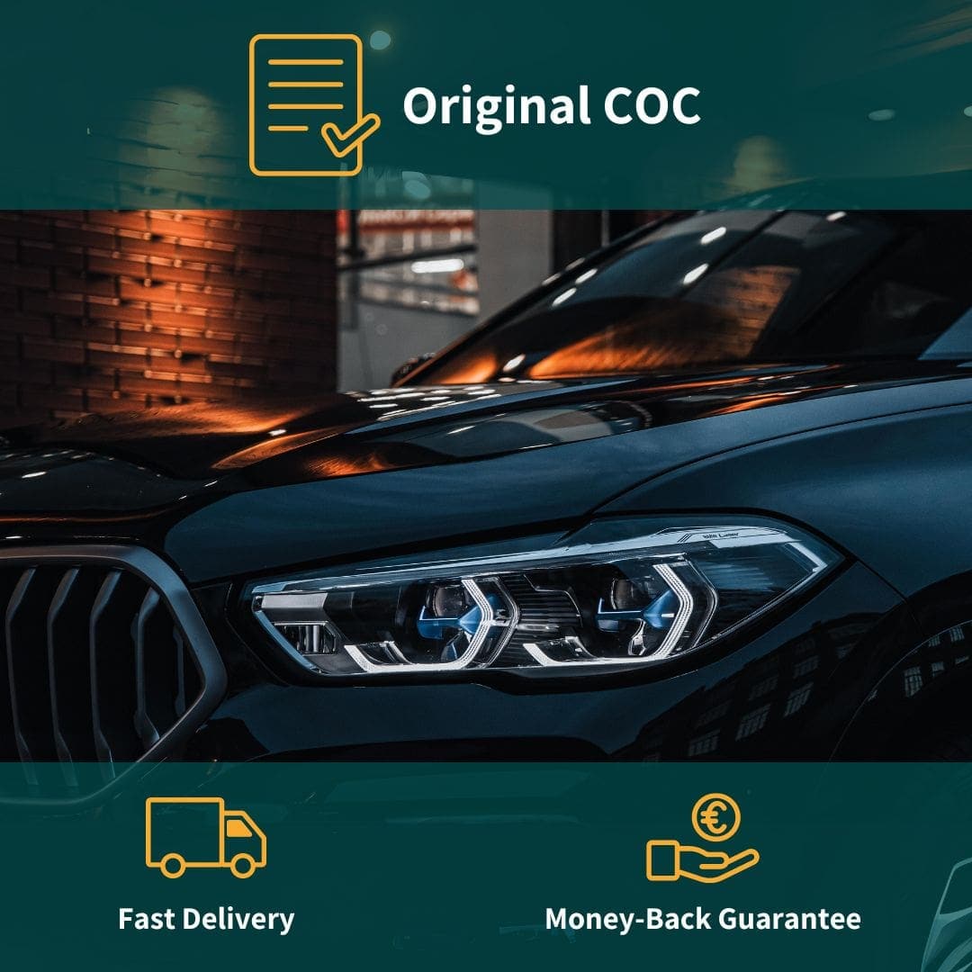 COC papers BMW car Certificate of conformity | Free shipping – COC-Online