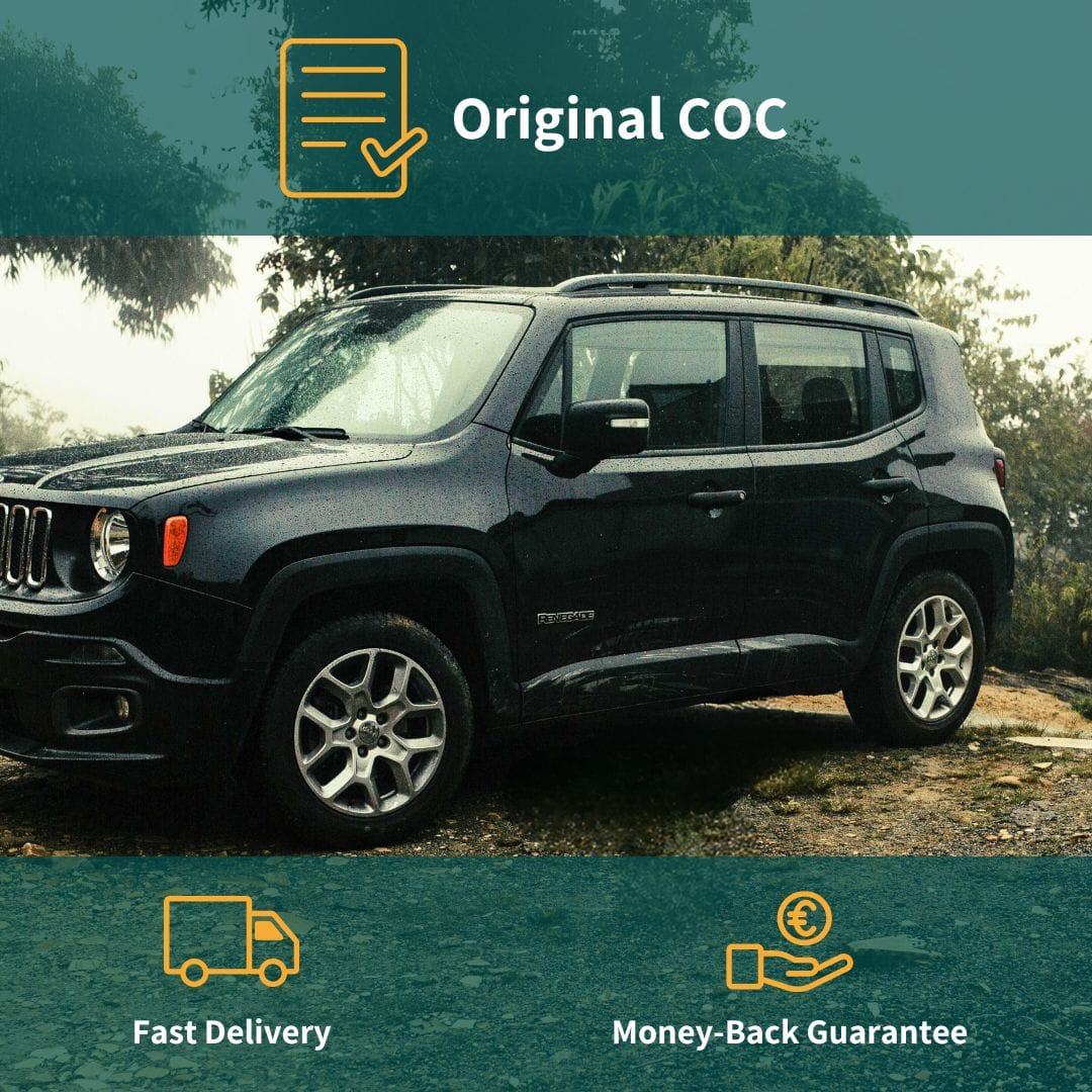 COC papers JEEP car Certificate of conformity | Free shipping – COC-Online
