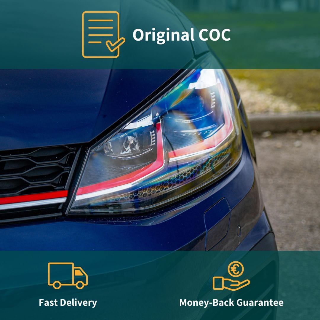 109€ COC VOLKSWAGEN car Certificate of conformity | Free shipping – COC ...