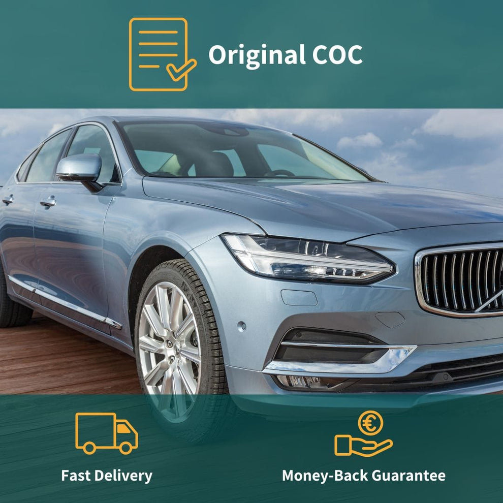 COC papers VOLVO car Certificate of conformity | Free shipping – COC-Online